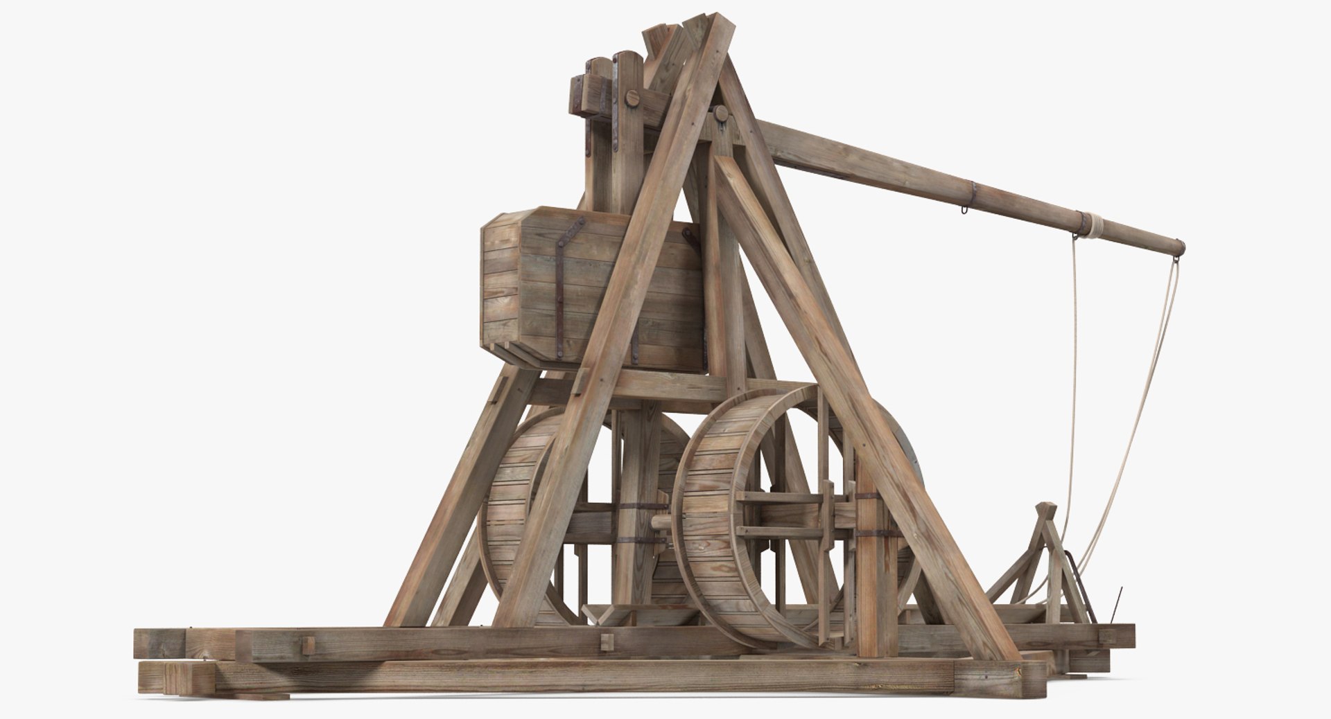 3d Medieval Trebuchet Model