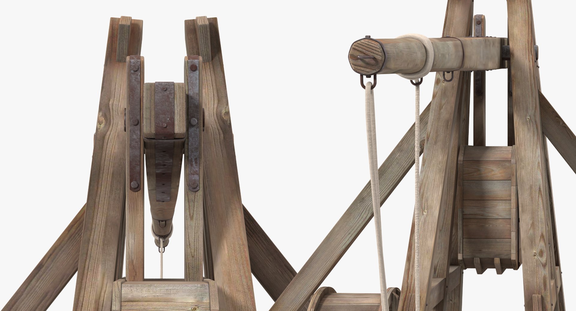 3d Medieval Trebuchet Model