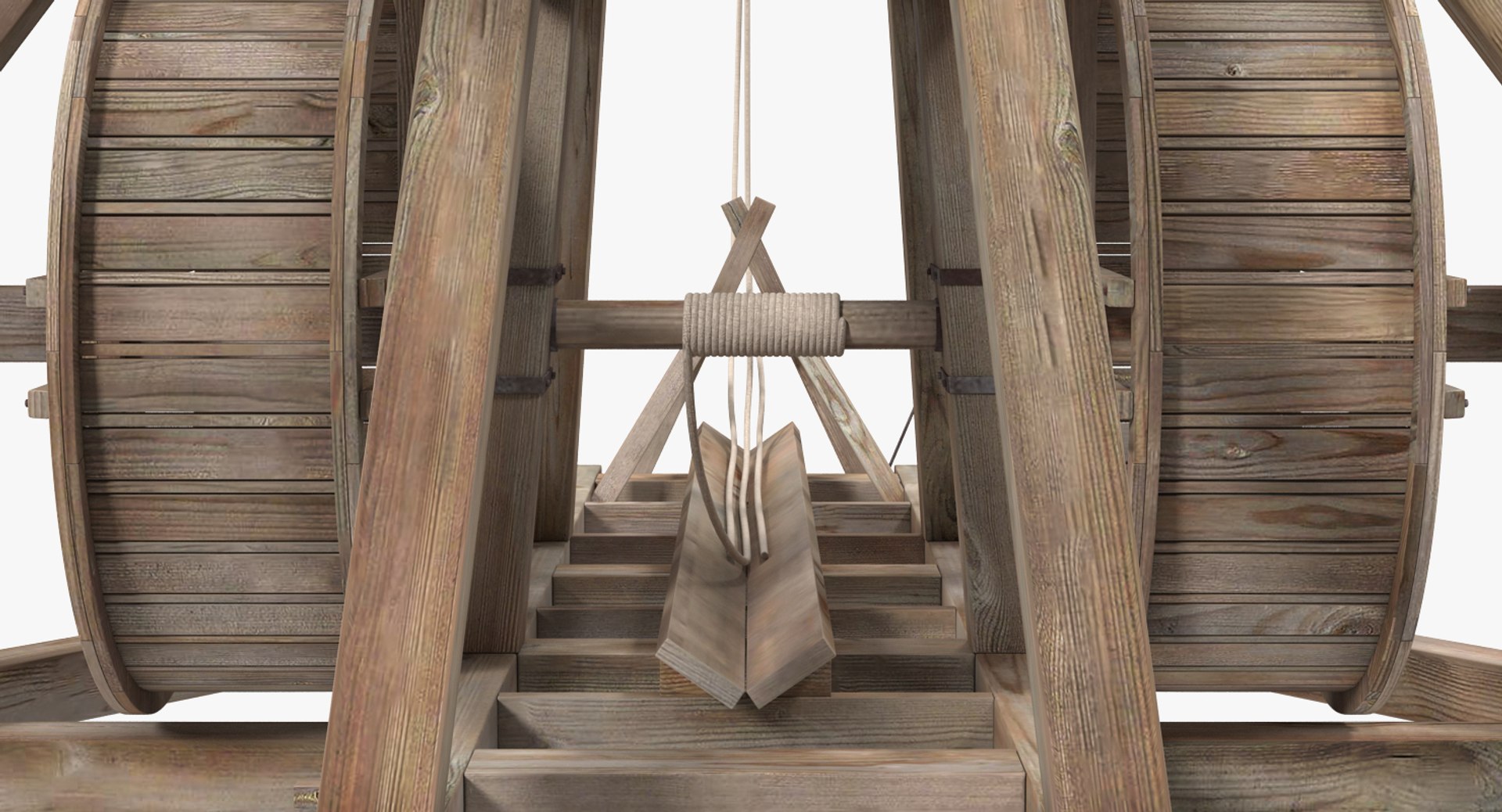 3d medieval trebuchet model