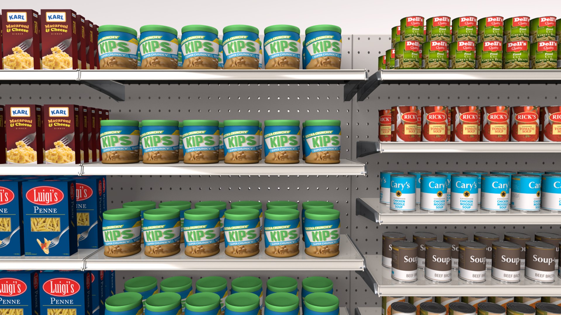 3d Grocery Store Model