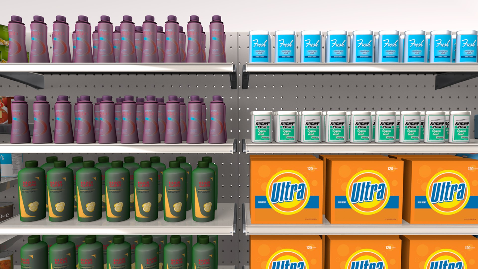 3d Grocery Store Model