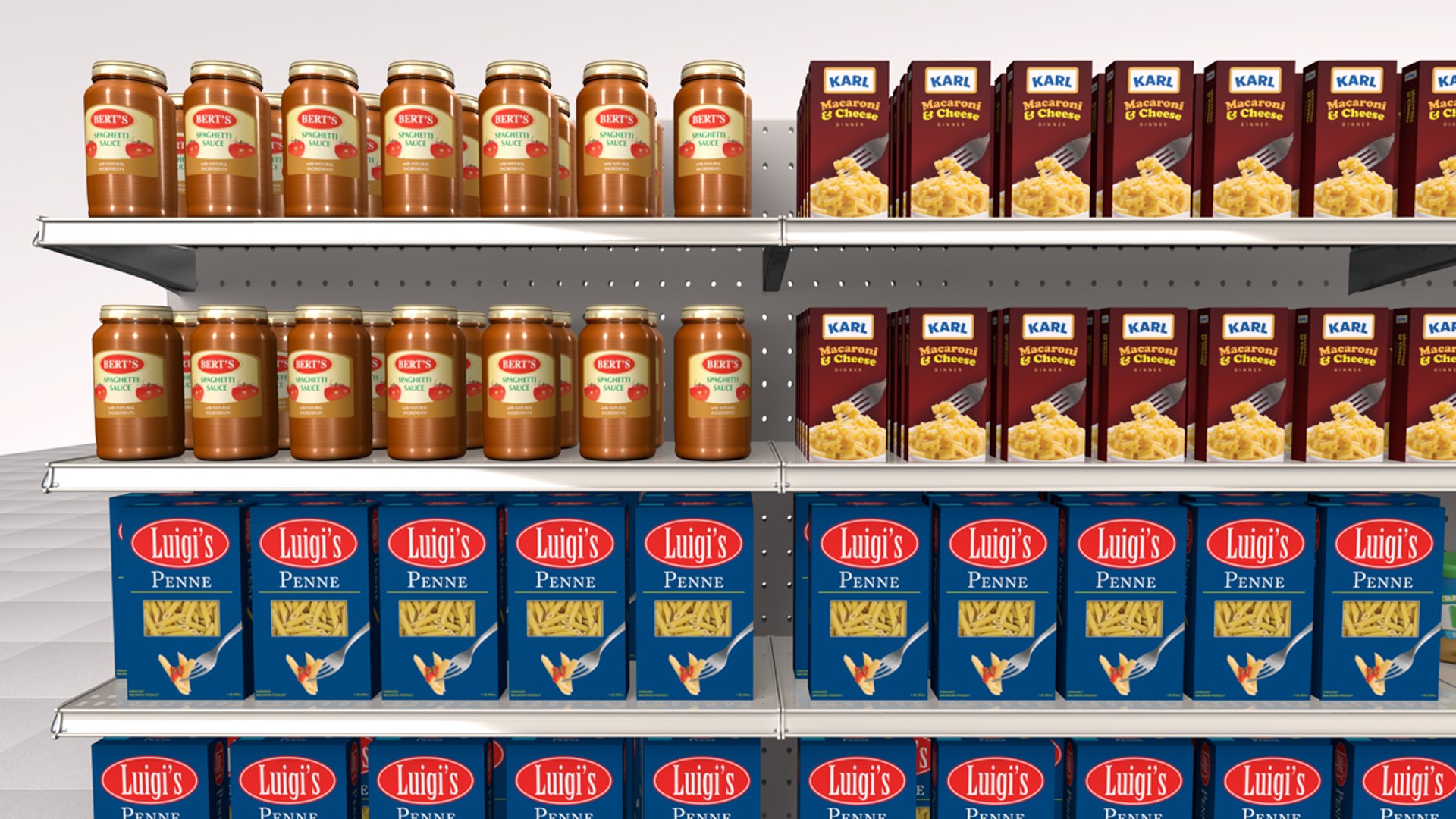 3d Grocery Store Model