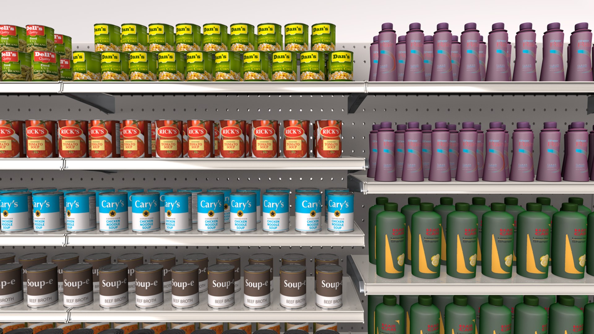 3d Grocery Store Model