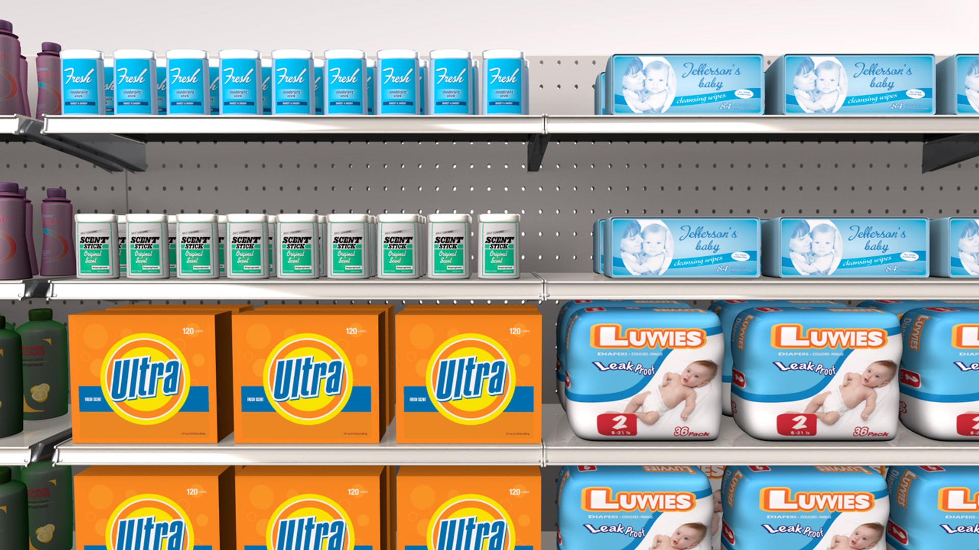 3d Grocery Store Model