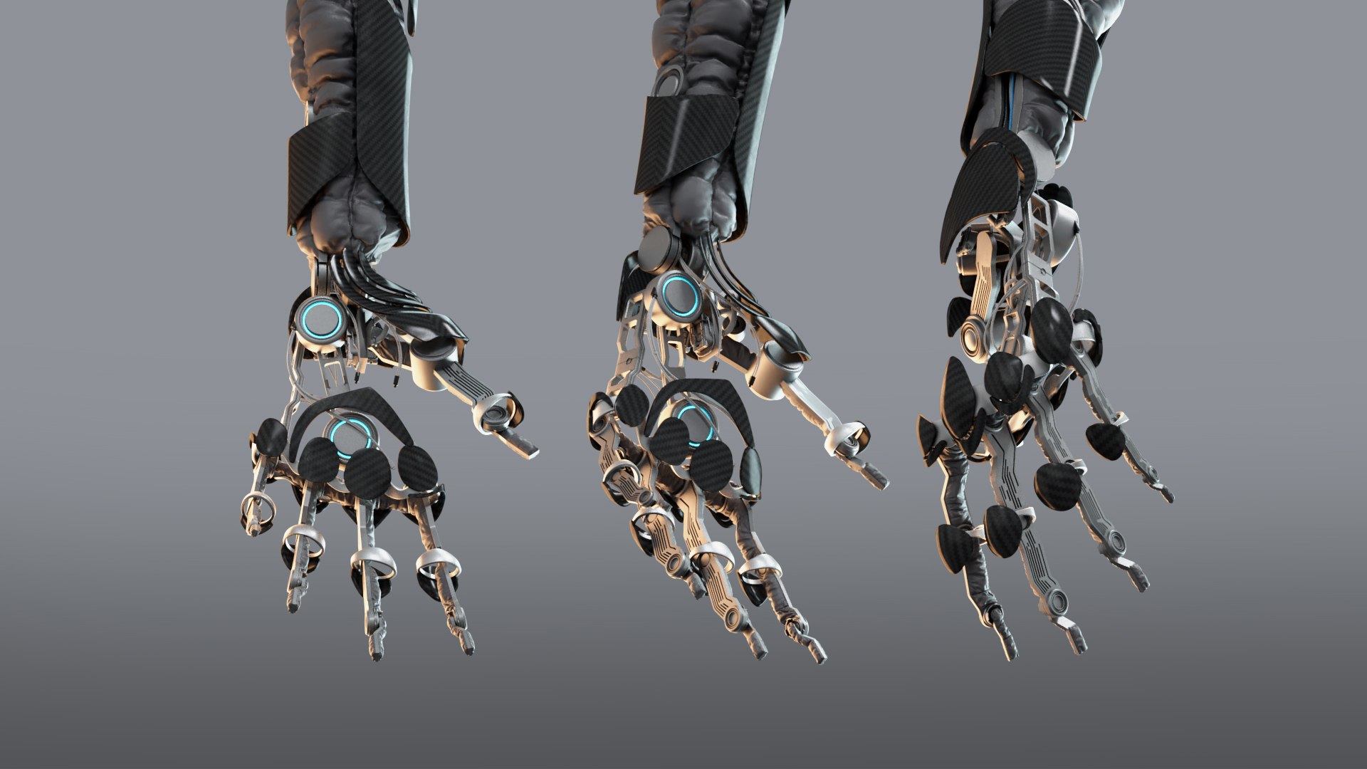 3D Robotic Hand Anatomy 04 Model - TurboSquid 1913059