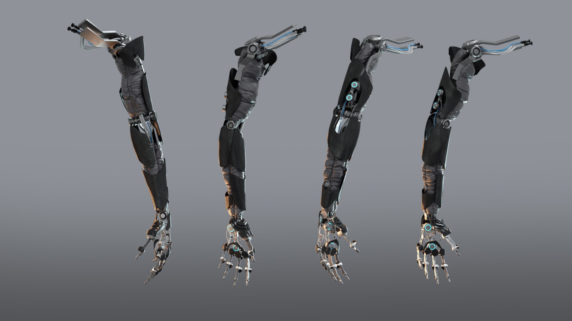 3D Robotic Hand Anatomy 04 Model - TurboSquid 1913059