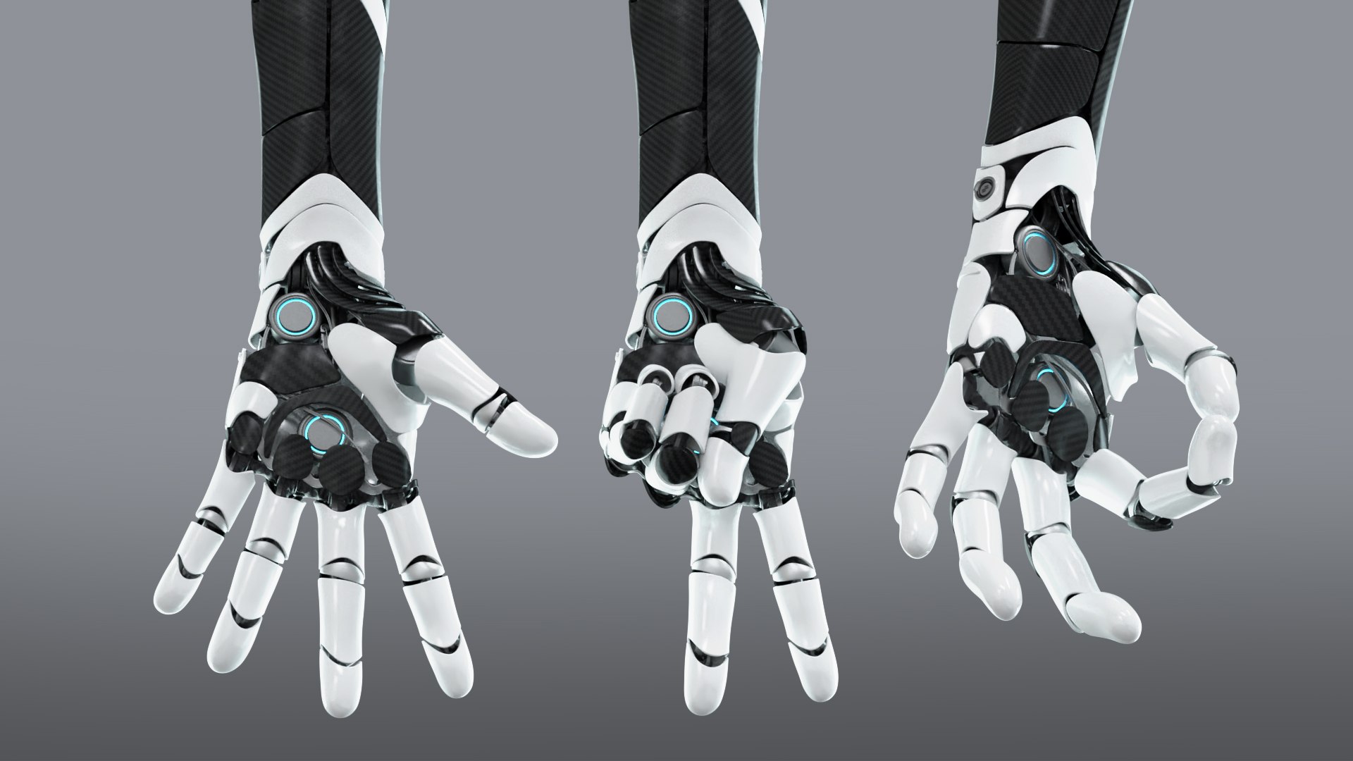 3D Robotic hand anatomy 04 model - TurboSquid 1913059