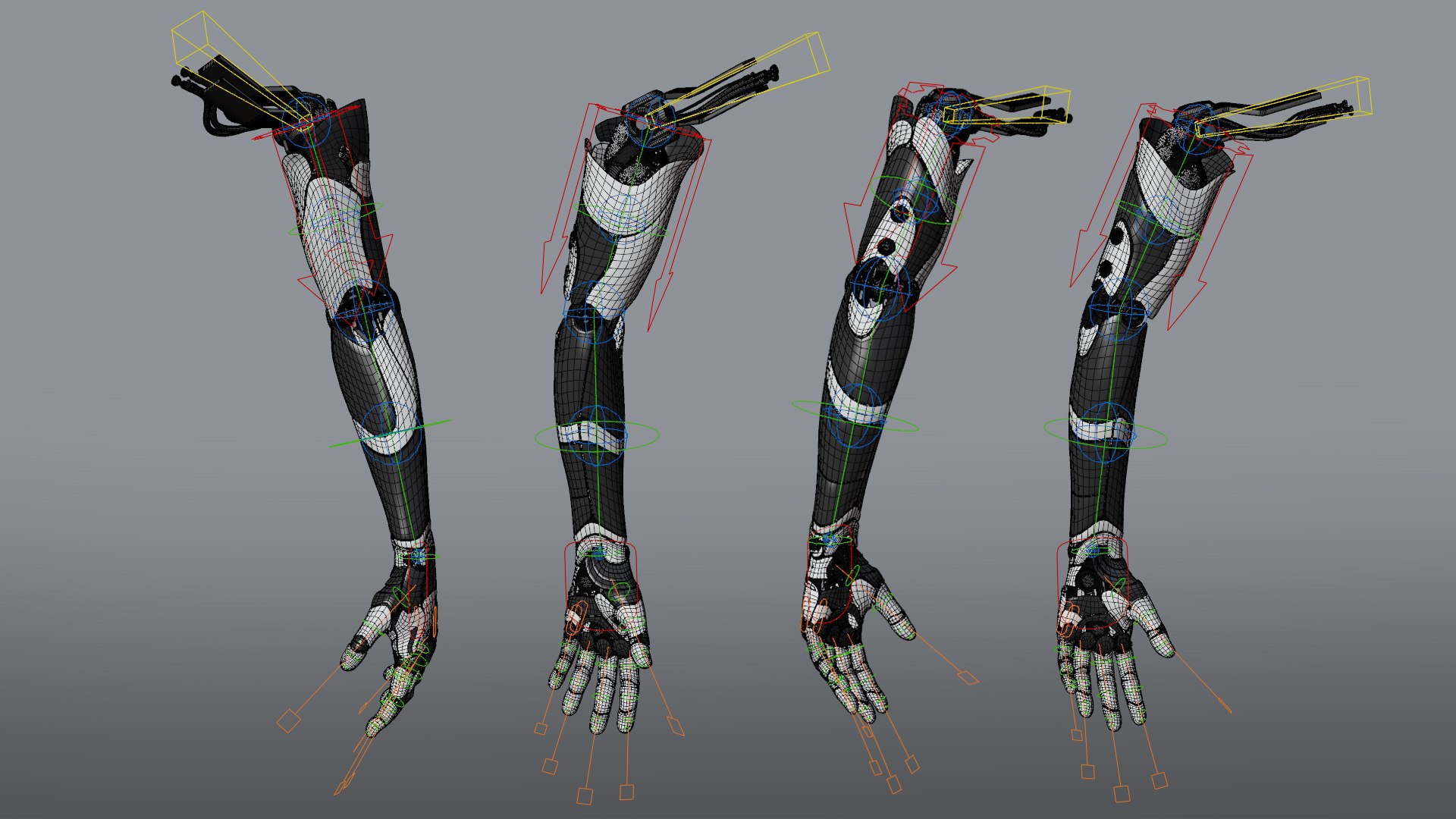3D Robotic Hand Anatomy 04 Model - TurboSquid 1913059