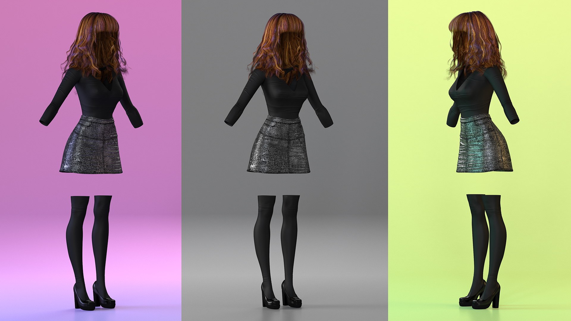 3D Young Girl Youth Clothes Model - TurboSquid 1442908