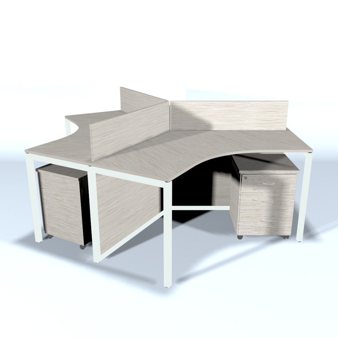 Workstation office 3D model - TurboSquid 1379007