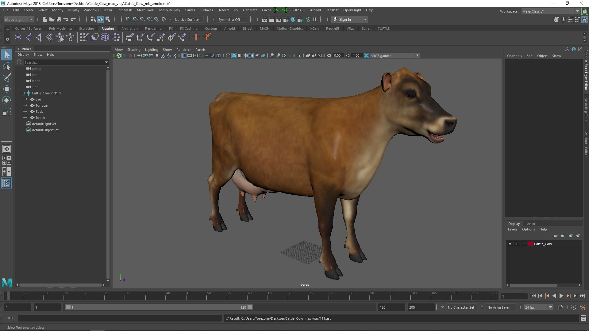 3D Cattle Cow - TurboSquid 2311815