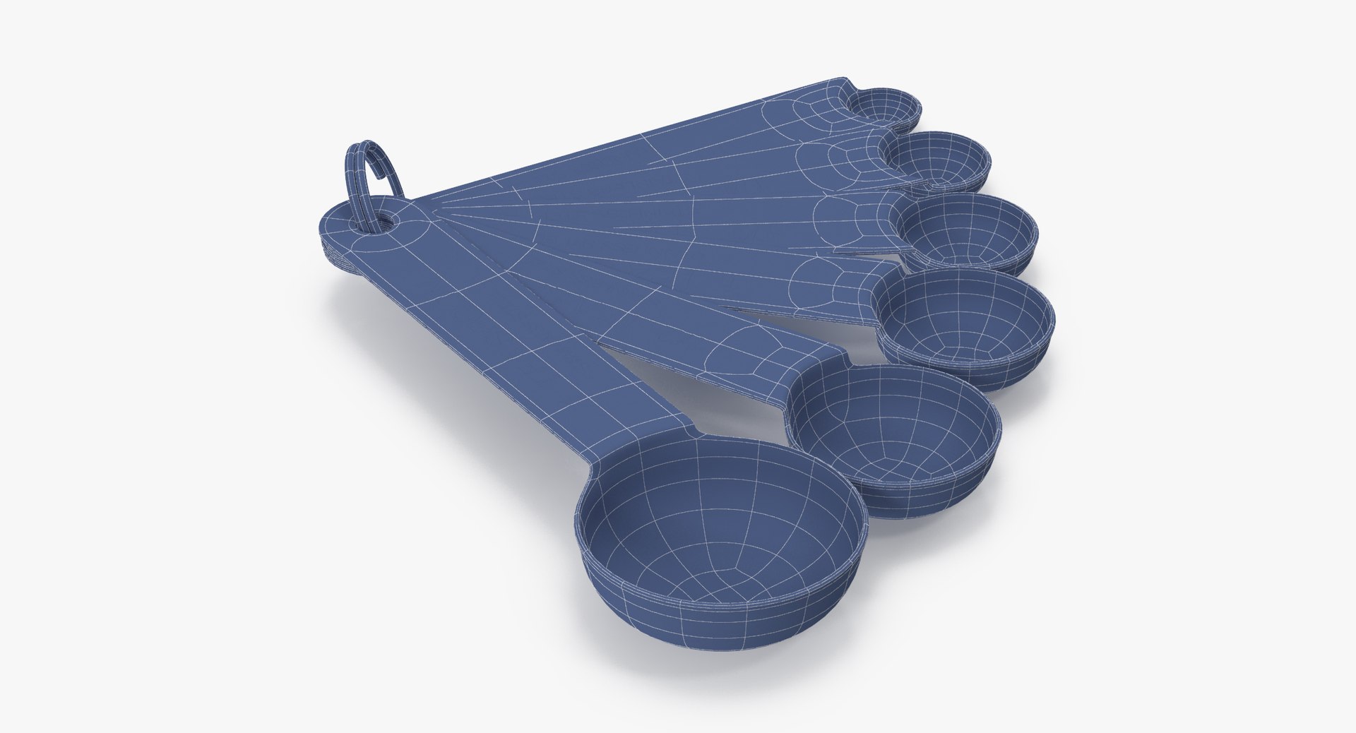 Stainless Steel Measuring Spoons 3d Obj