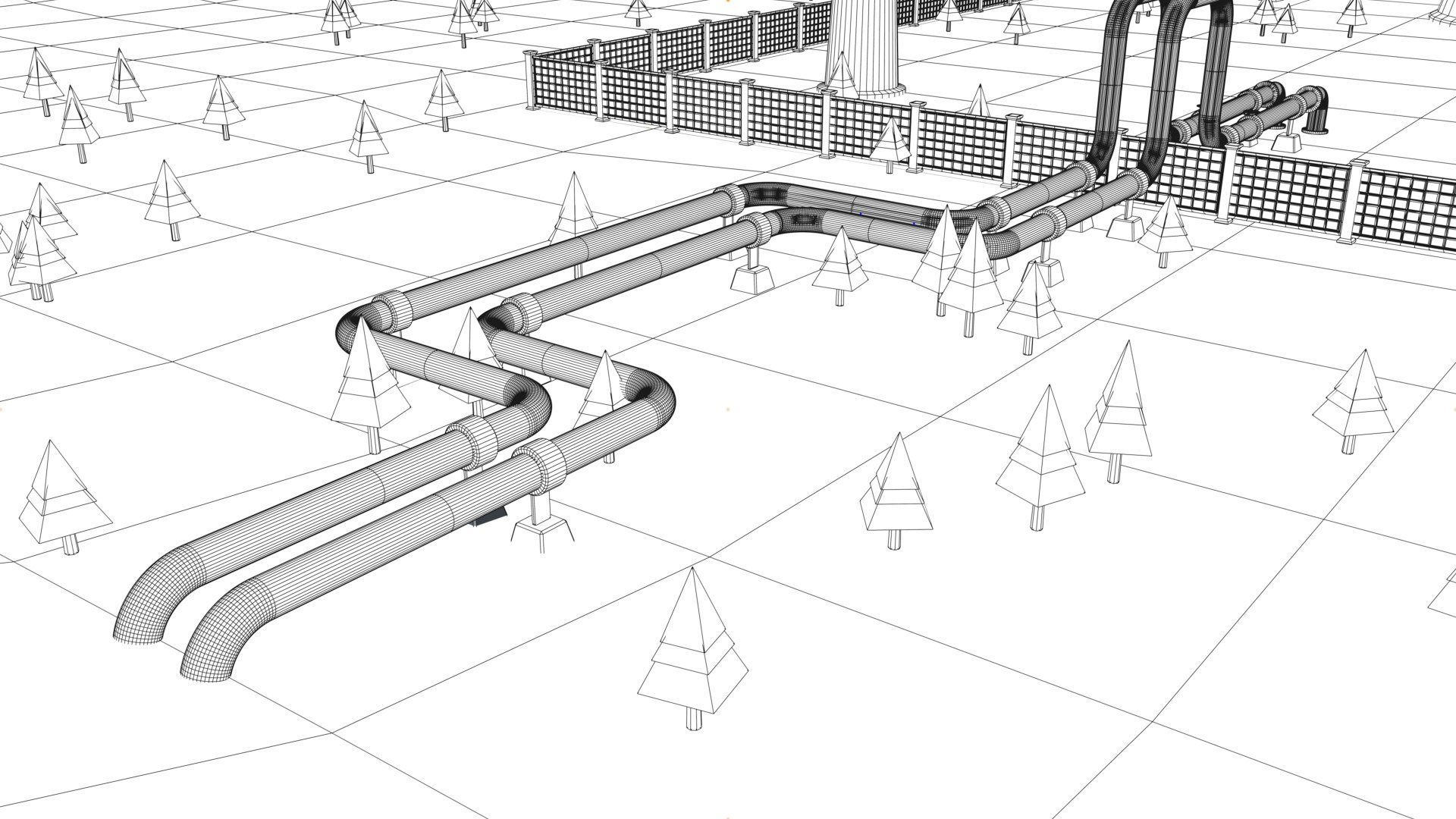 3D Thermal Power Plant Model - TurboSquid 1950616