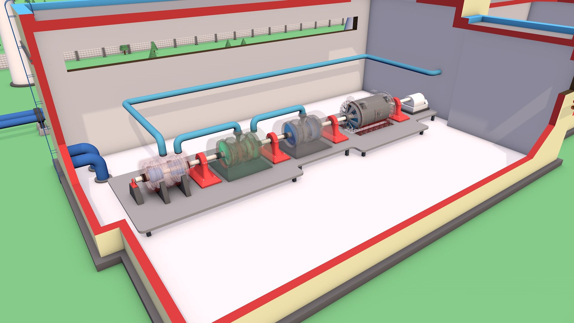 3D Thermal Power Plant Model - TurboSquid 1950616