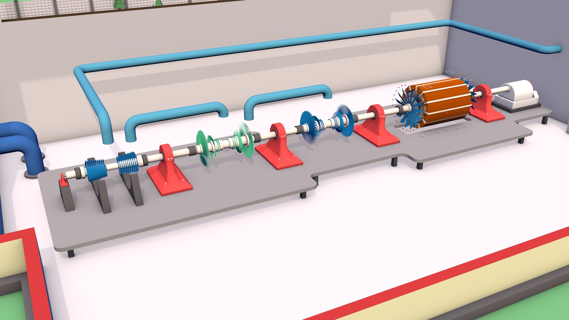 3D Thermal Power Plant Model - TurboSquid 1950616