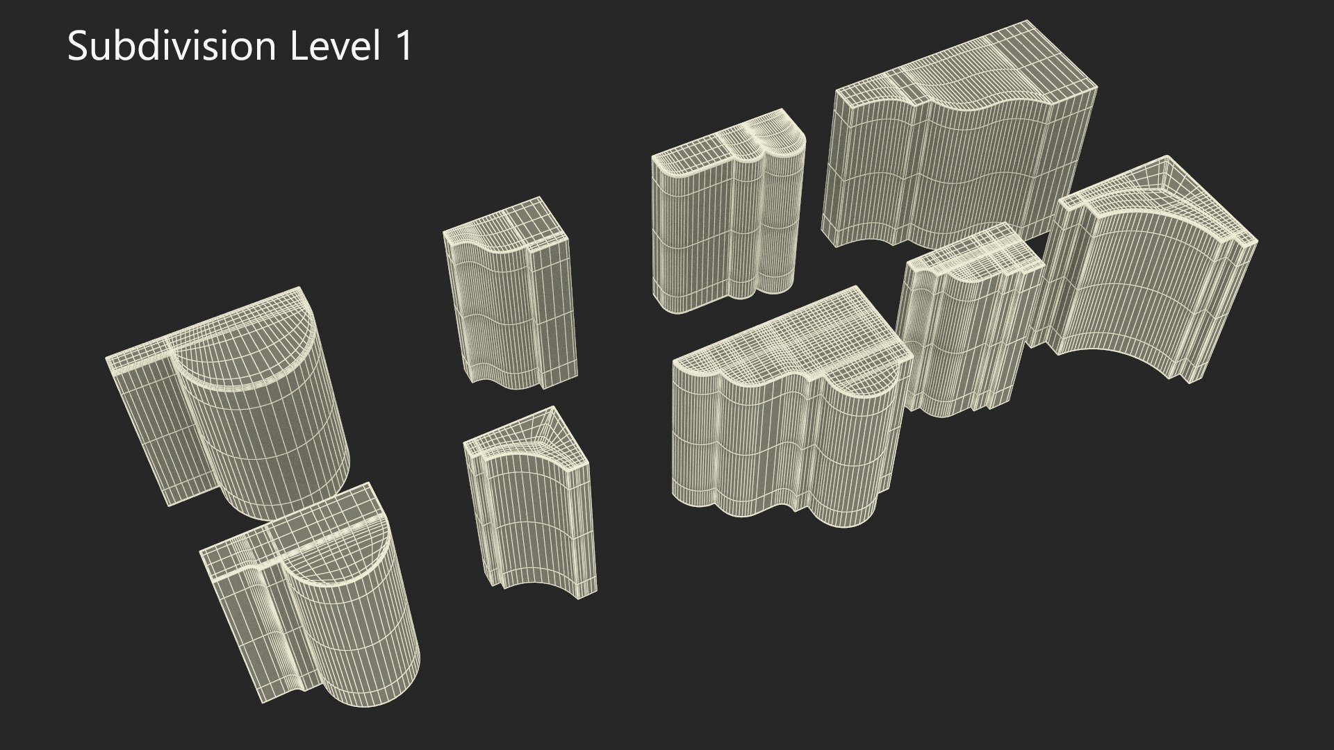 Set Molding Maple Part 1 3D Model - TurboSquid 2273085