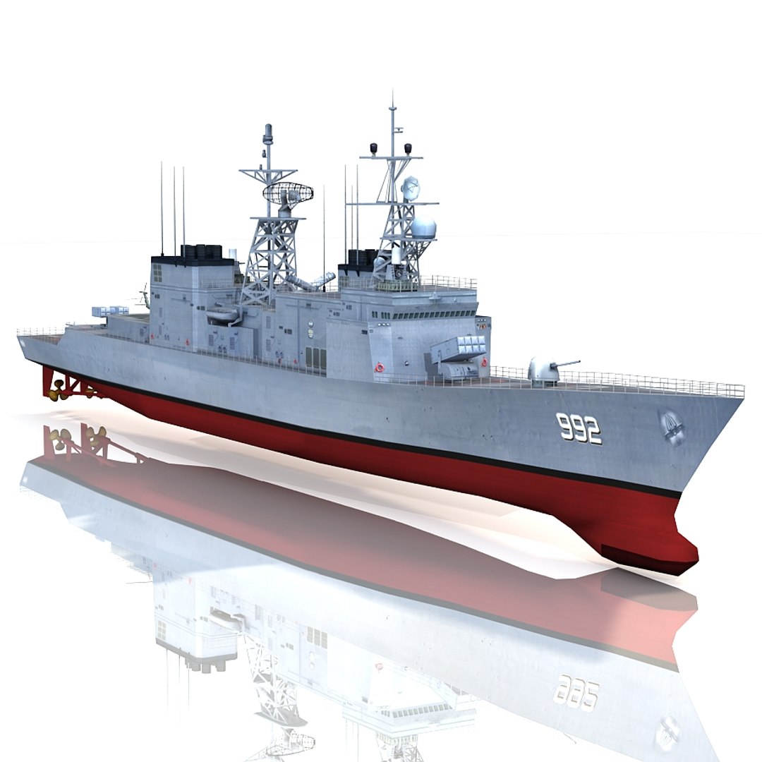 Uss Fletcher Dd-992 Dd 3ds