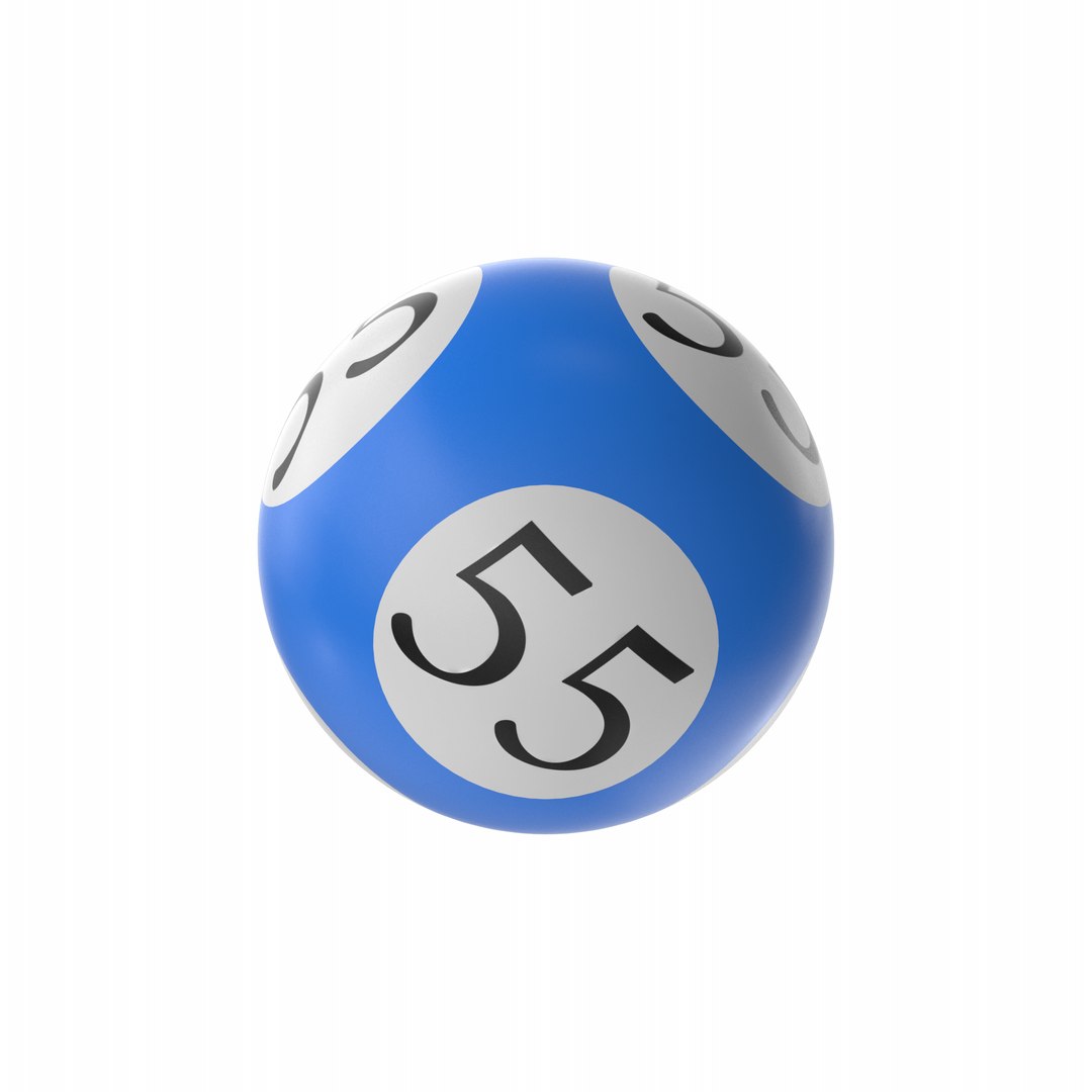 3D Bingo Ball 55 Model - TurboSquid 2415506