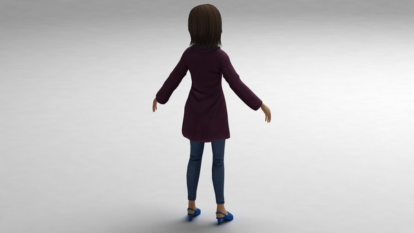 female character 3d model