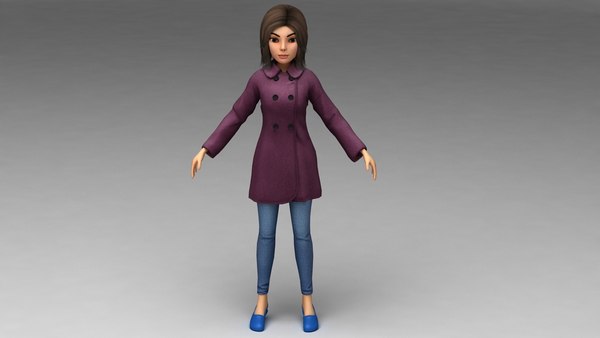 female character 3d model