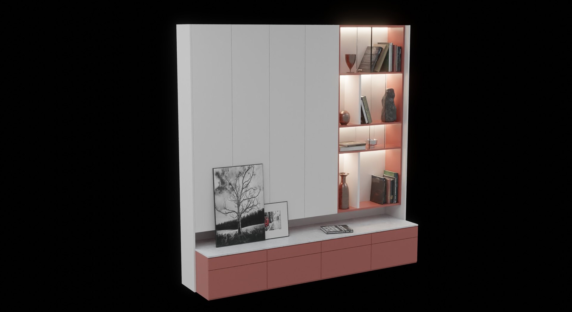 3D Wall Shelf Model - TurboSquid 2236009