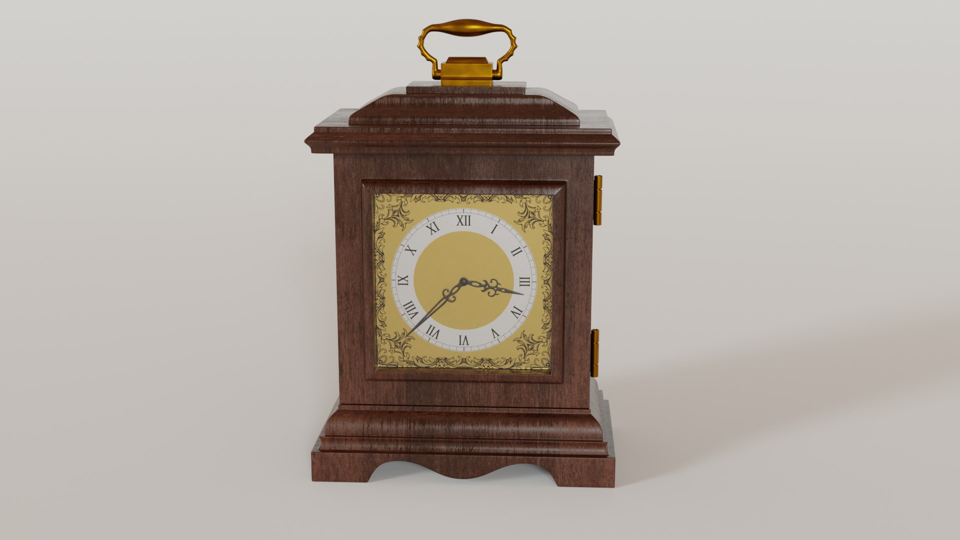 3D clock wood model - TurboSquid 1521560