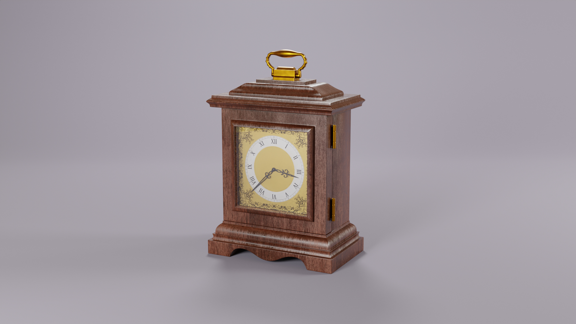 3D clock wood model - TurboSquid 1521560