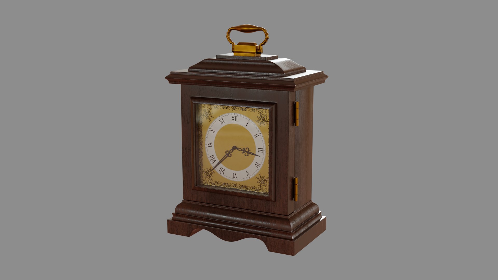 3D clock wood model - TurboSquid 1521560