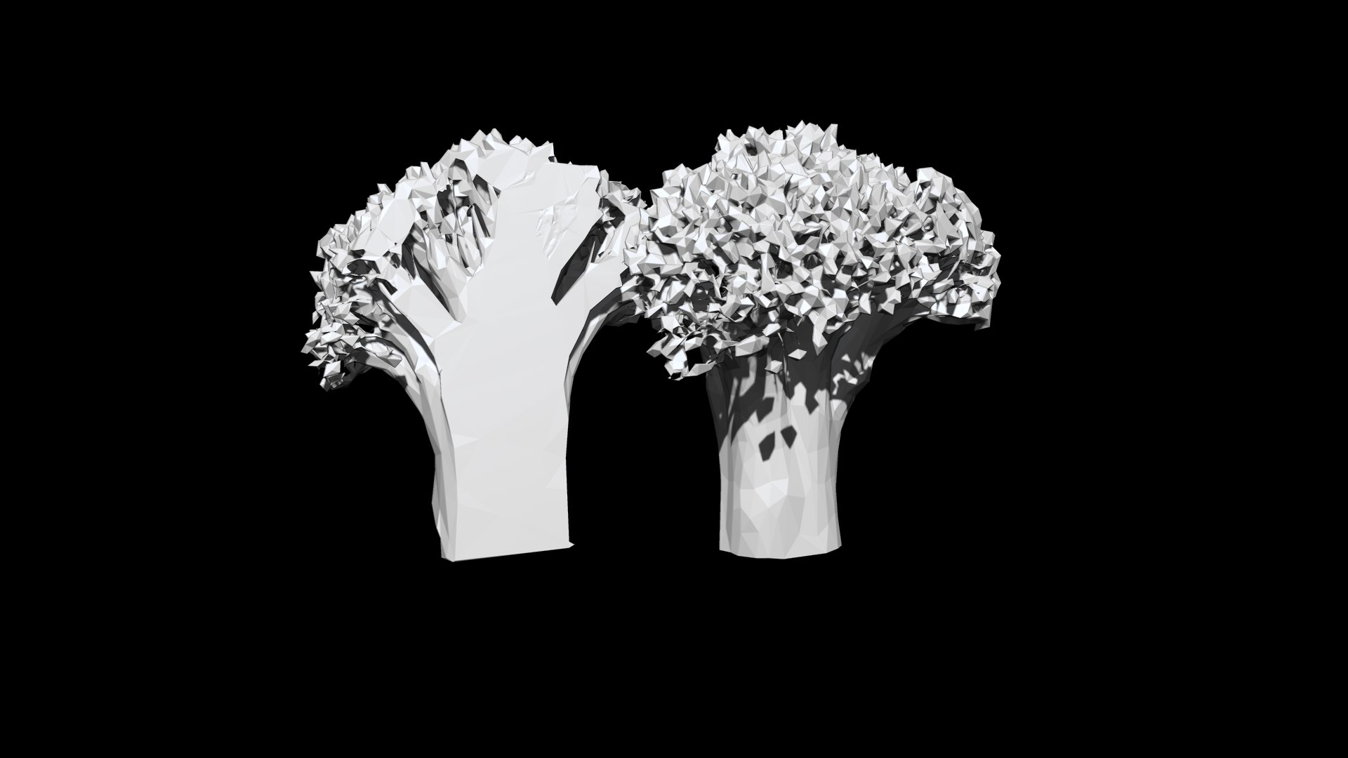 Broccoli Cut 3D CT Scan Model 7 Decimate 10percent 3D - TurboSquid 1886497