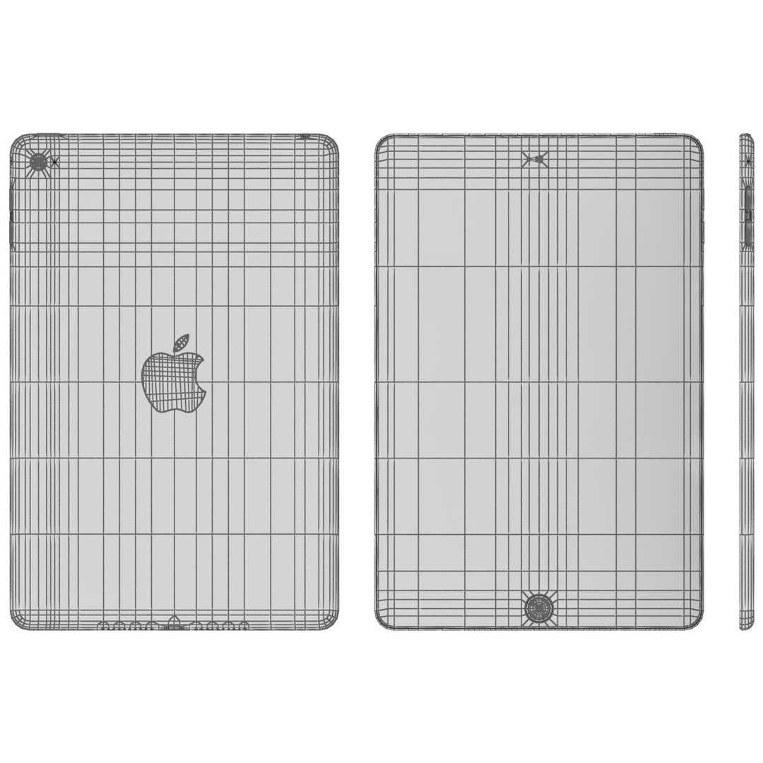 apple ipad mini 4 3d model