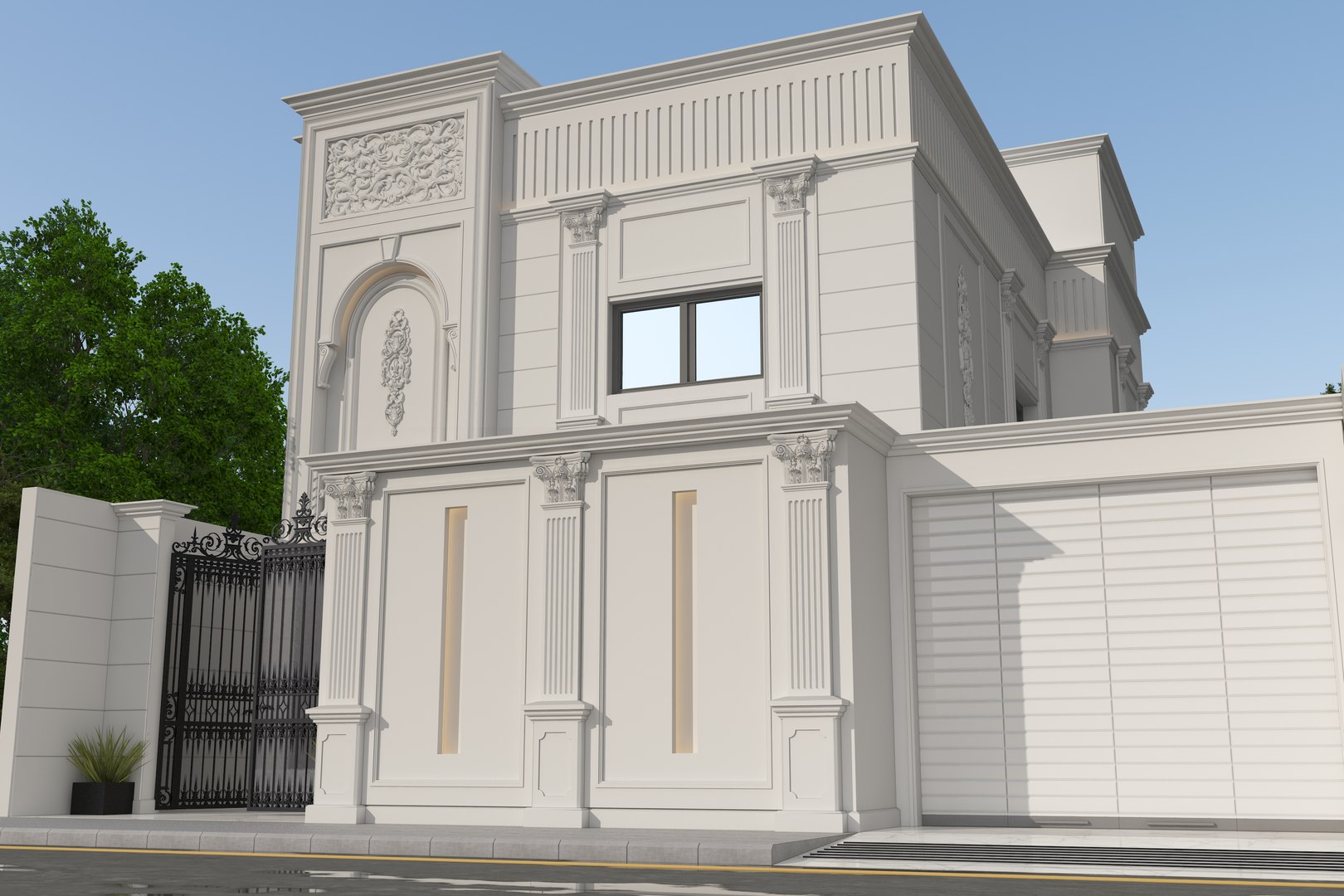 Free 3D Villa Exterior Design Model - TurboSquid 2348330