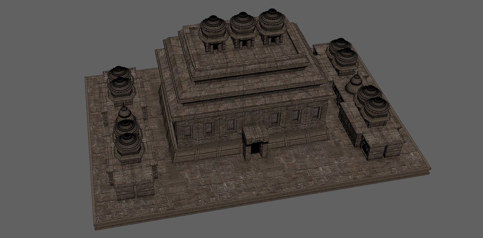 Ancient Indian Building Ruins 3D Model - TurboSquid 2323692