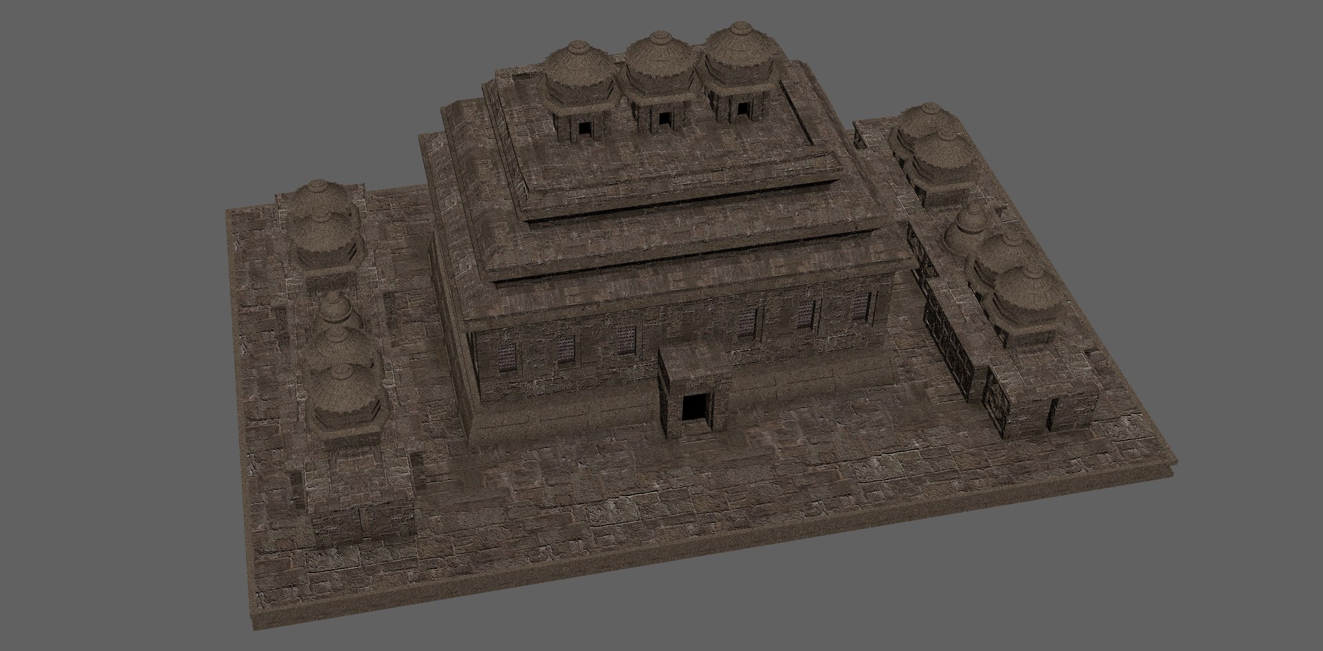 Ancient Indian Building Ruins 3D Model - TurboSquid 2323692