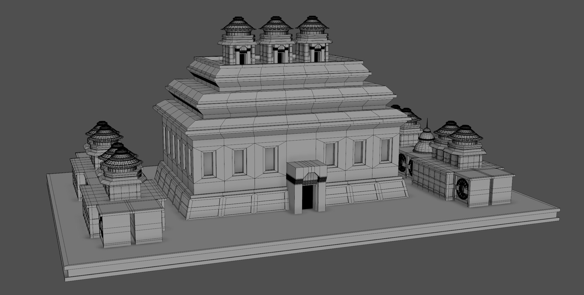 Ancient Indian Building Ruins 3D Model - TurboSquid 2323692