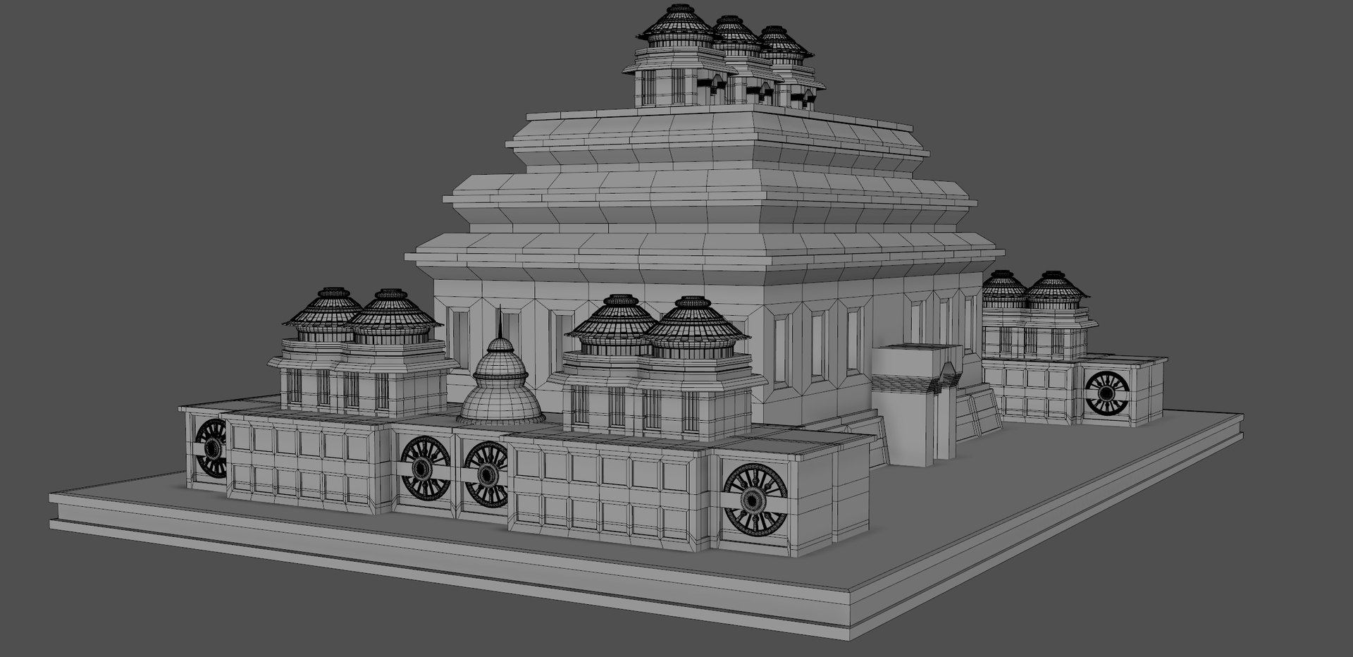 Ancient Indian Building Ruins 3D Model - TurboSquid 2323692
