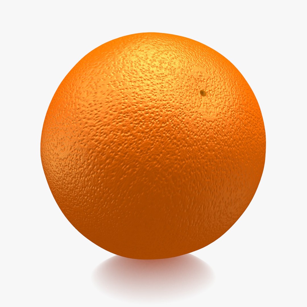 Free 3ds Model Orange Resolution Photorealistic