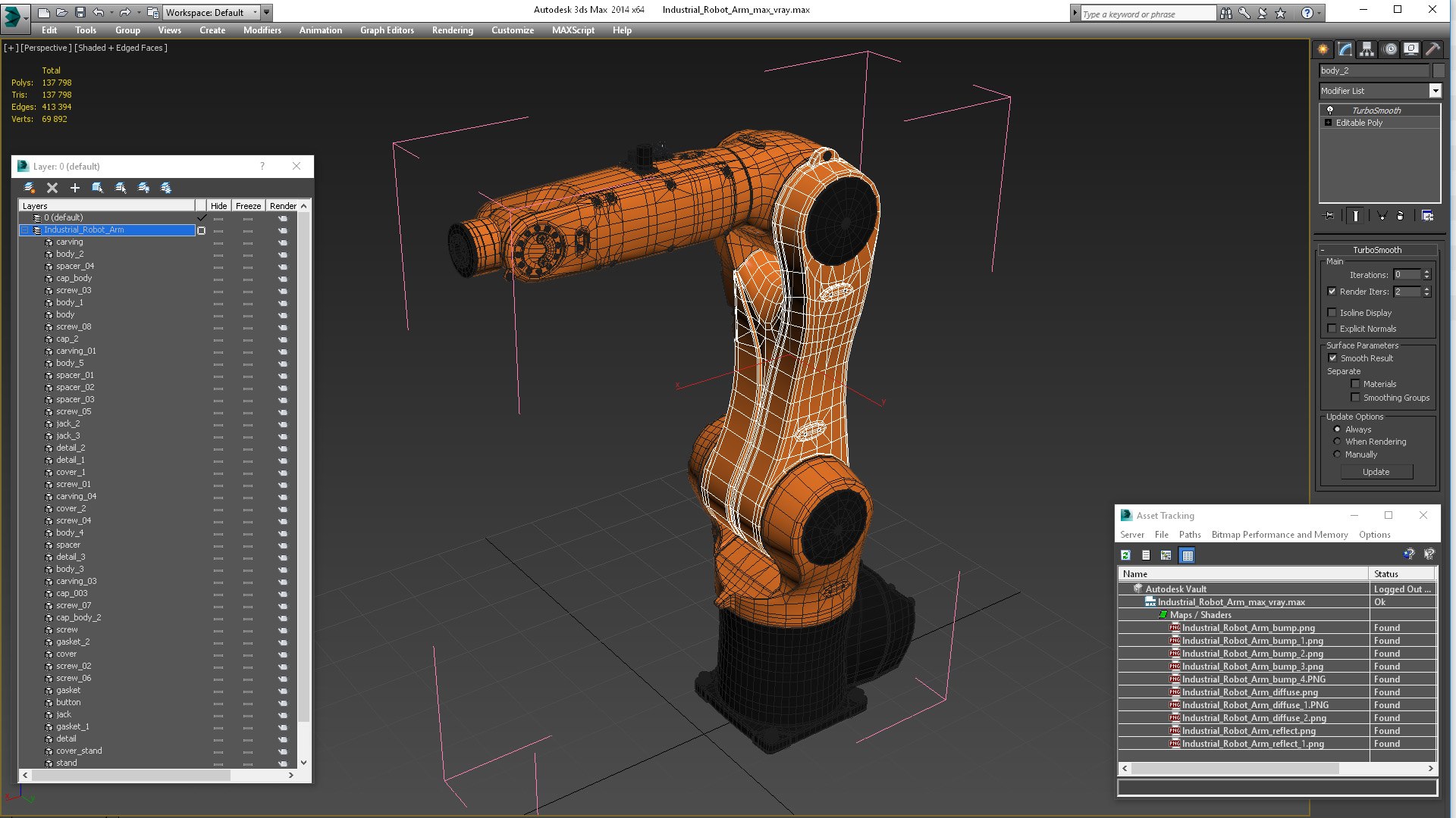 3D Industrial Robot Arm Model - TurboSquid 2149875