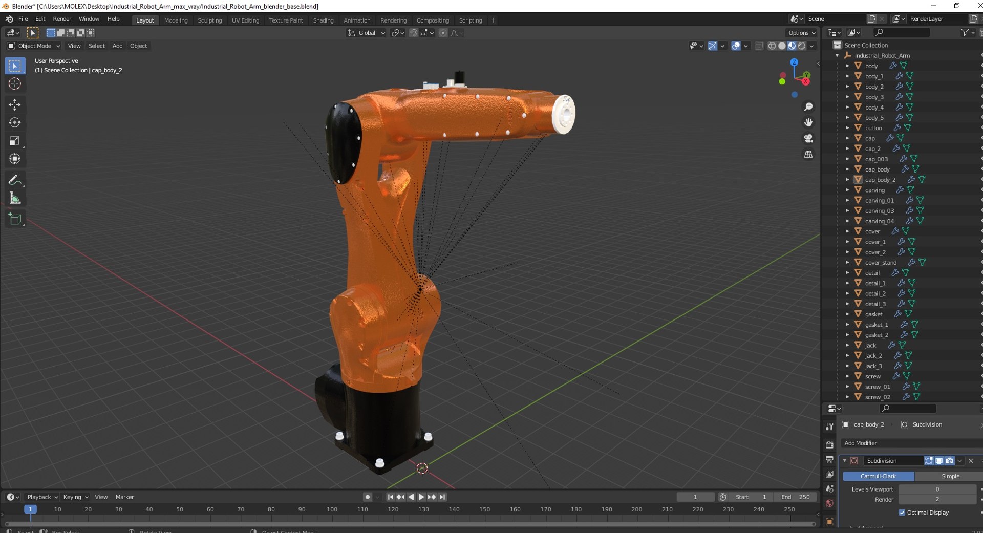 3D Industrial Robot Arm Model - TurboSquid 2149875