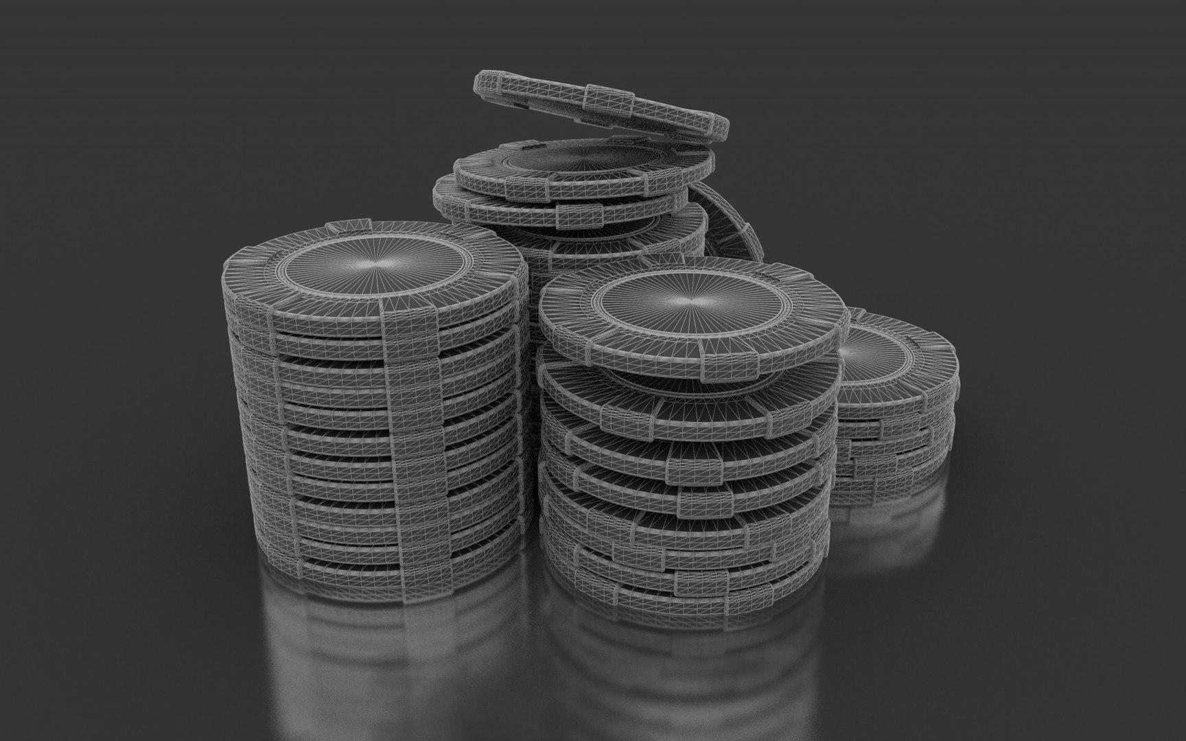 3D Poker Chip Model - TurboSquid 1831312