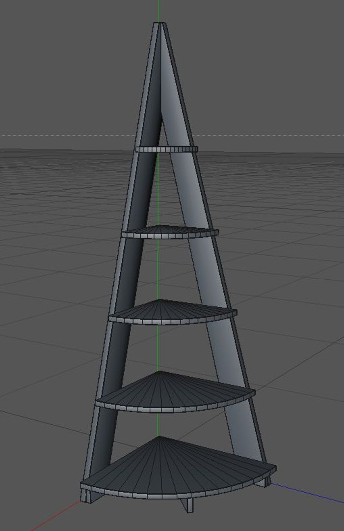 corner display stand 3d model