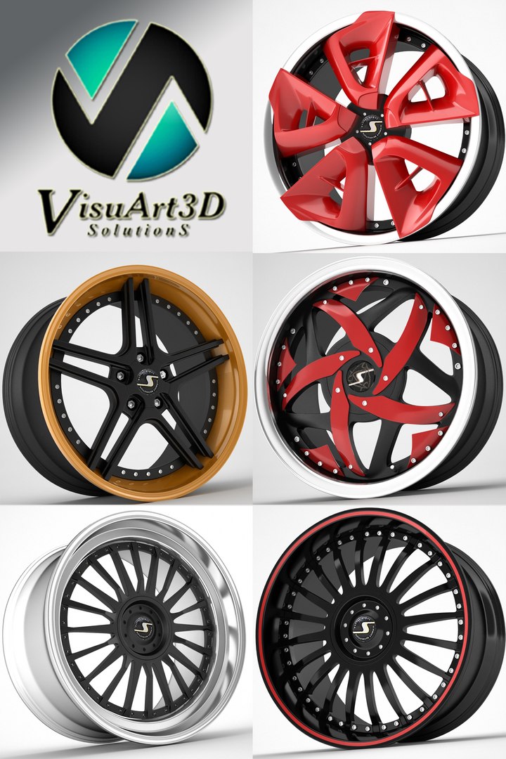 schmidt wheel rims 1 3d model