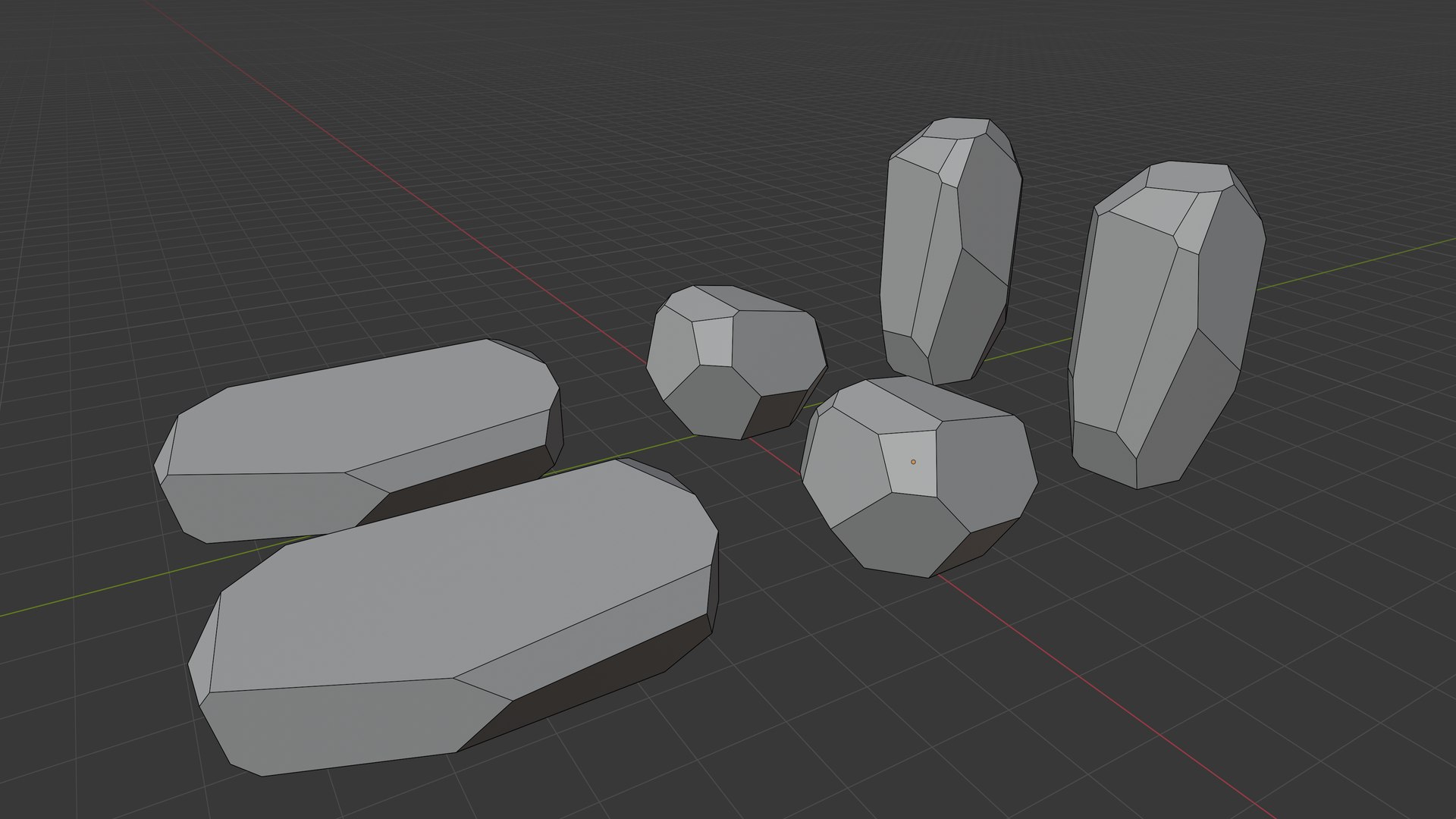 3D Model Low Poly Stylized Rocks - TurboSquid 2201220