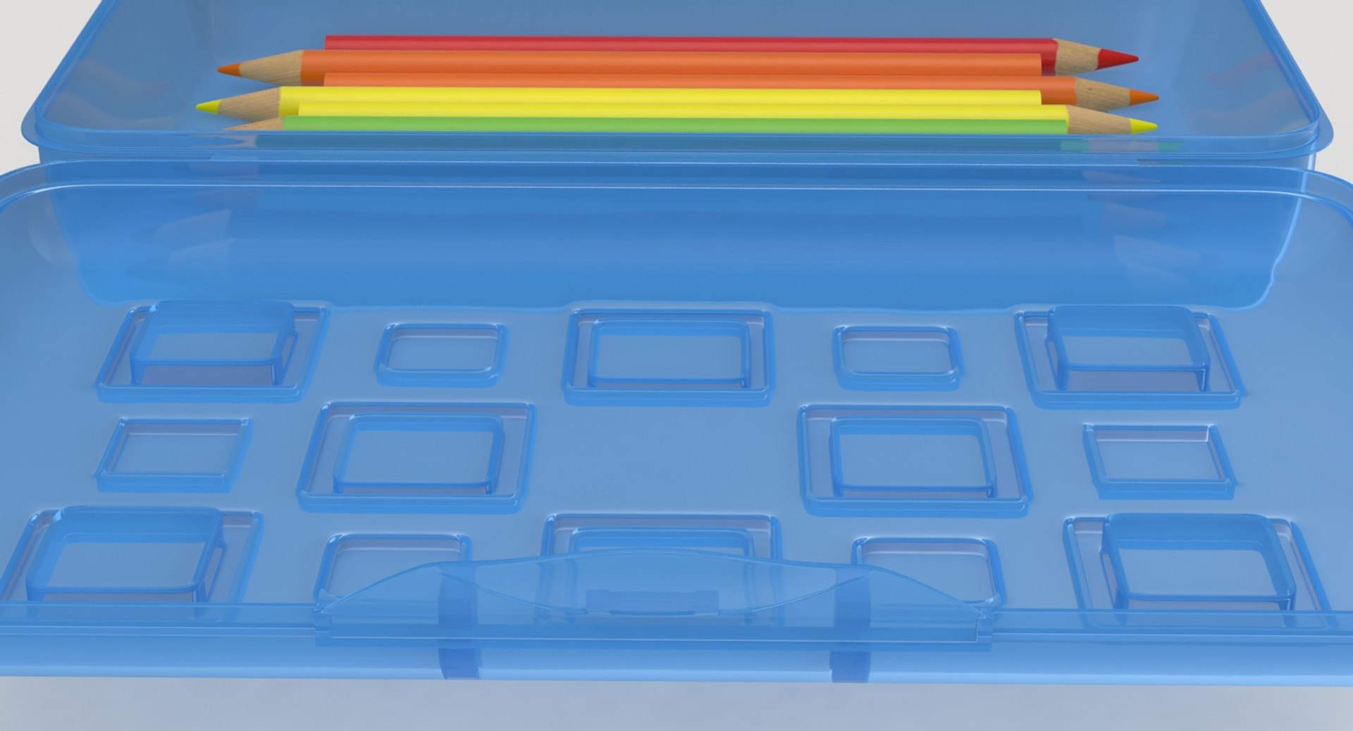 3d Model Of Pencil Box
