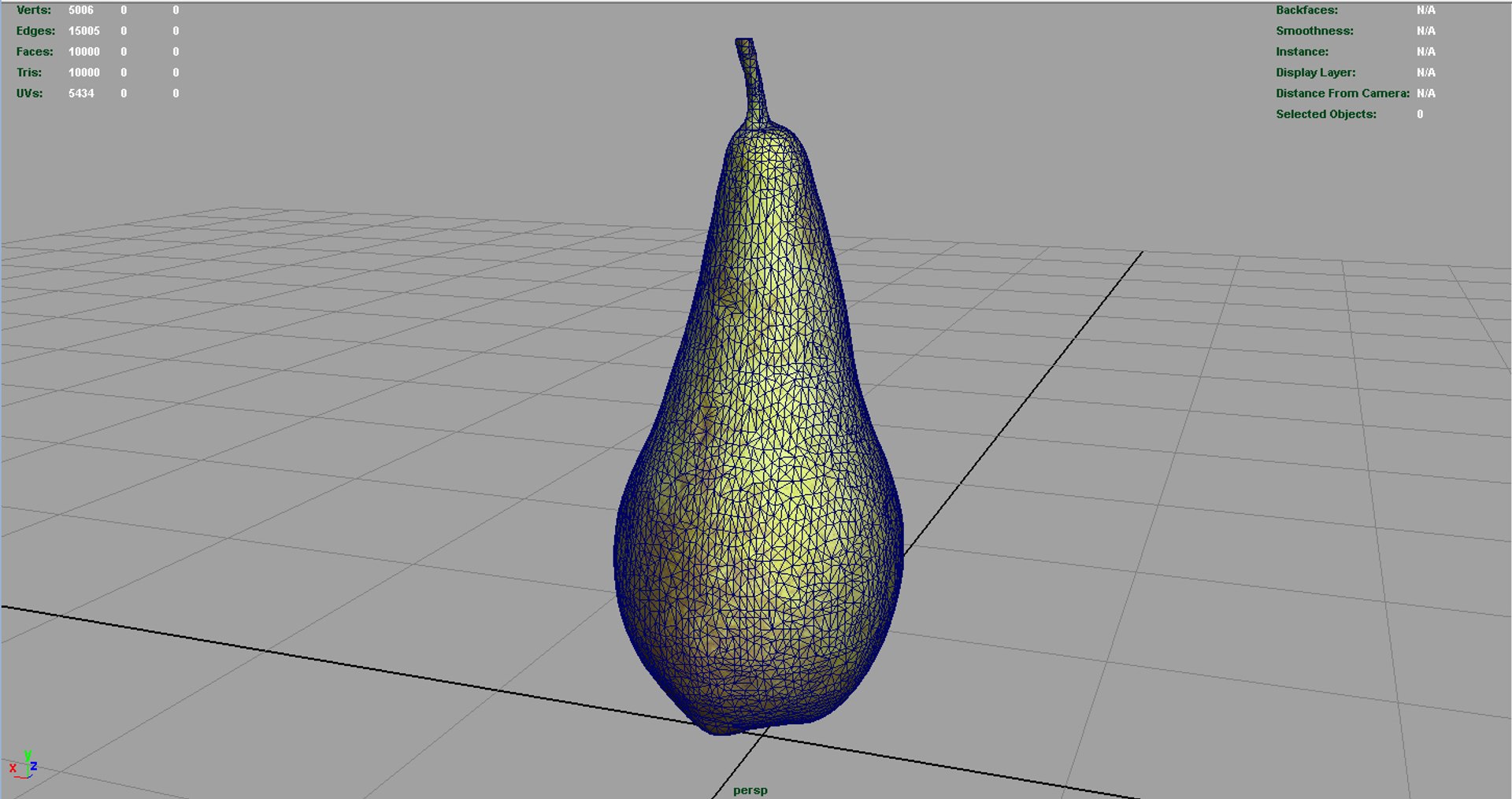 3d model of hd pear
