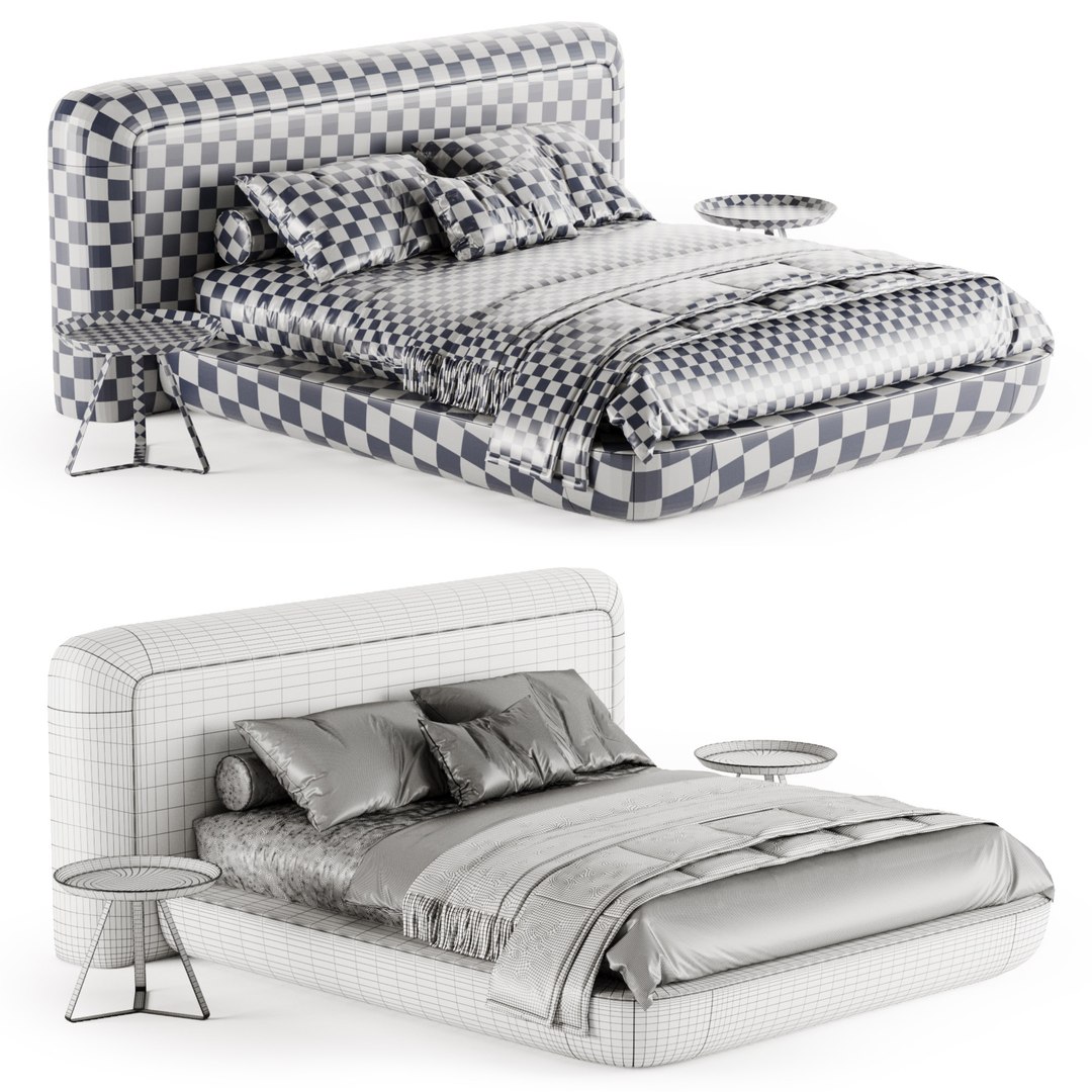 OKOME Bed By Alias 3D Model - TurboSquid 2133870