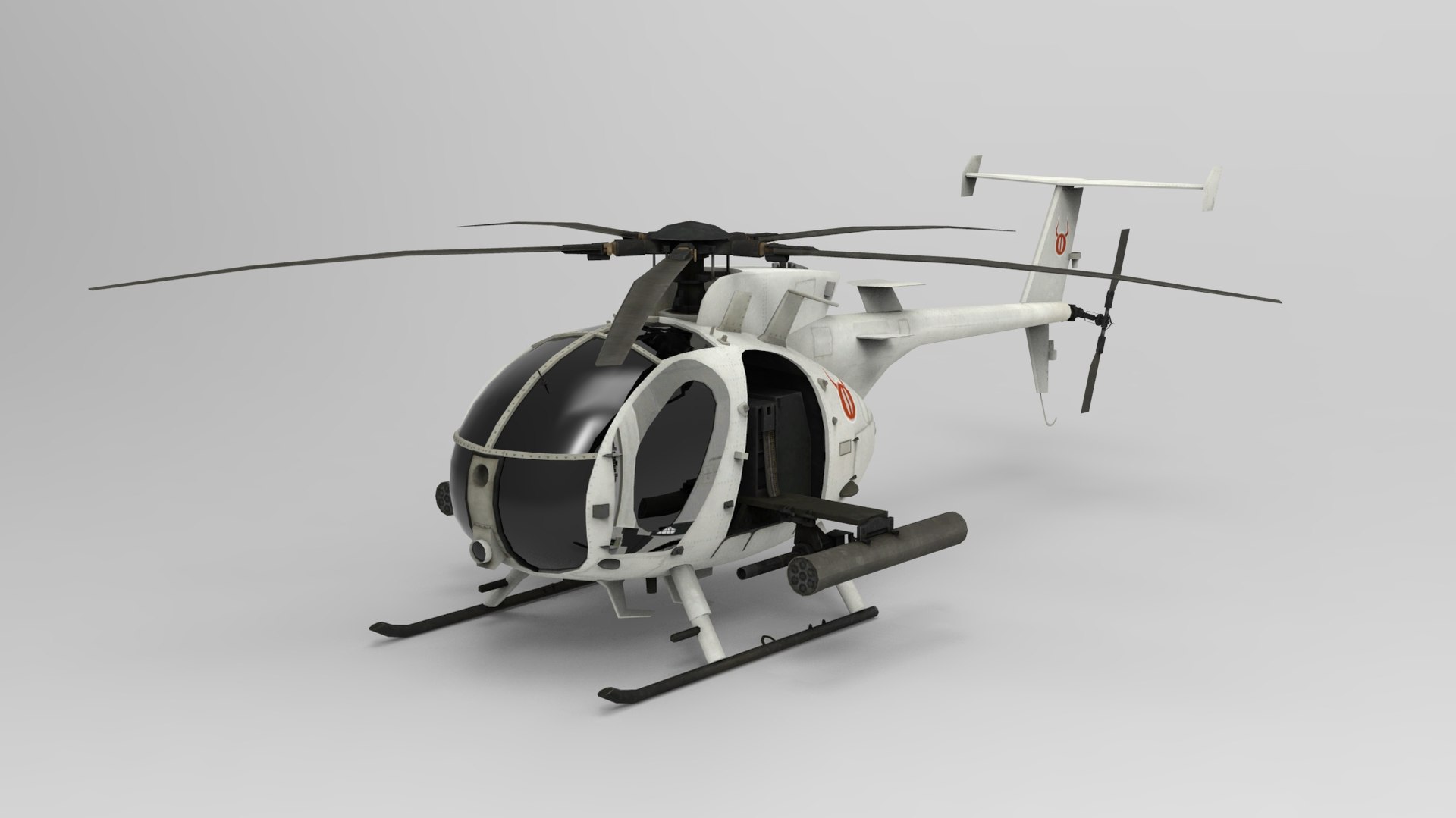 AH-6j Little Bird 3D Model - TurboSquid 1901908
