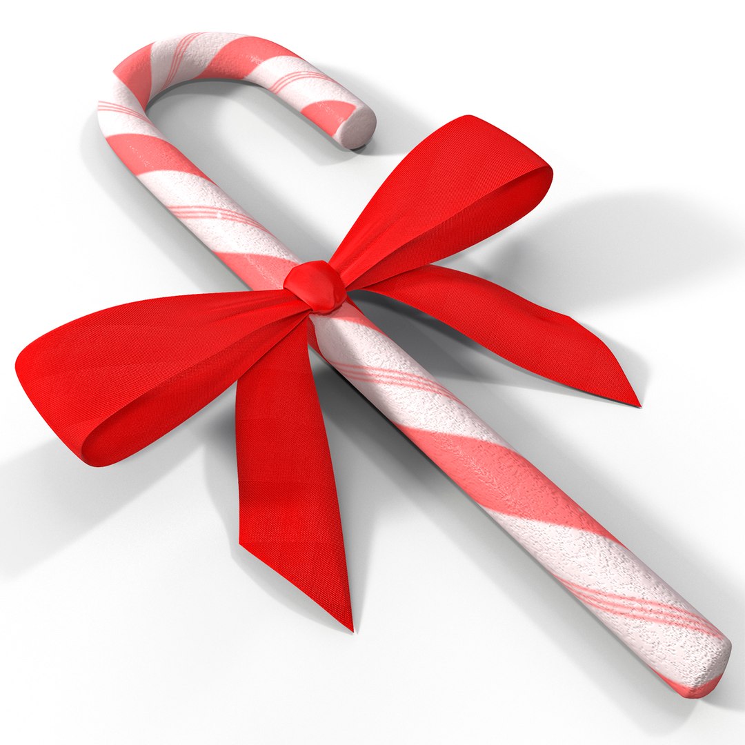 candy cane 3d model