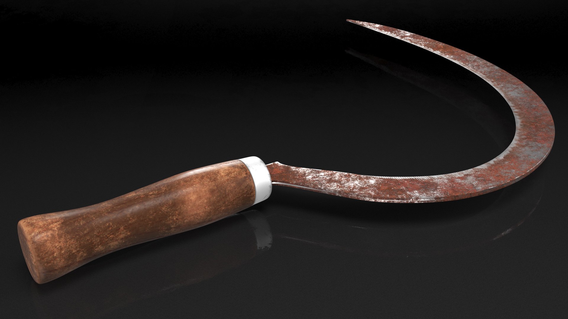 Sickle Rusty Model - TurboSquid 1766252