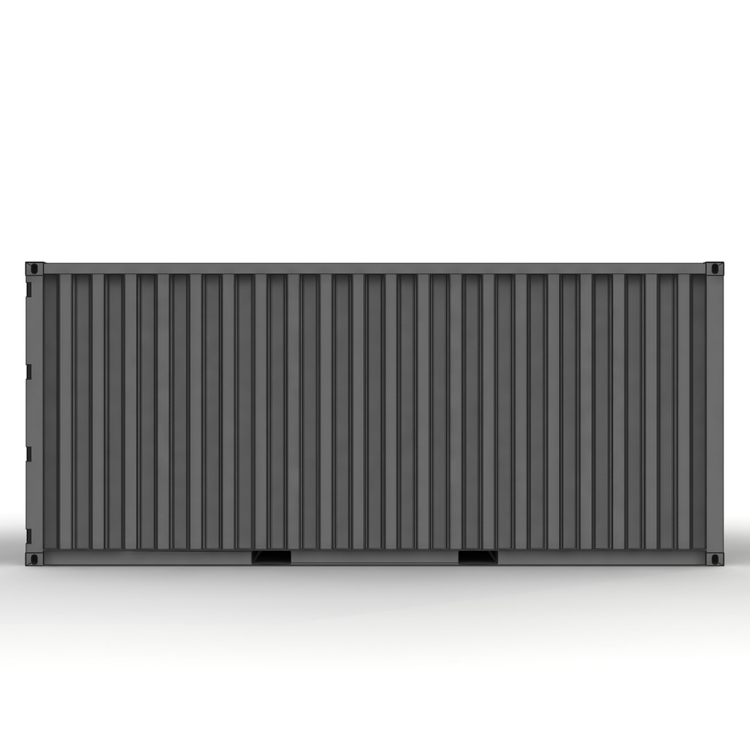 20ft Box Container 3d Model