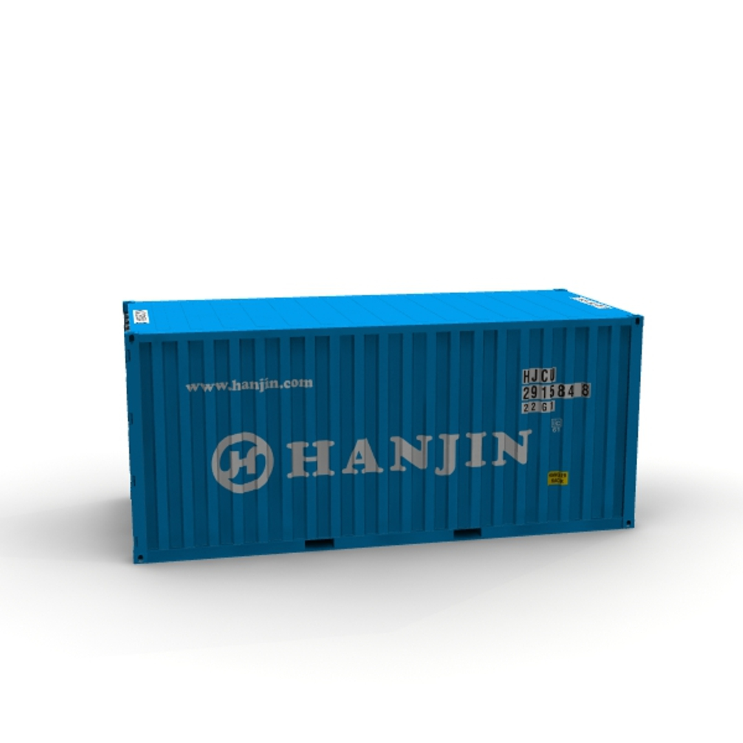 20ft Box Container 3d Model